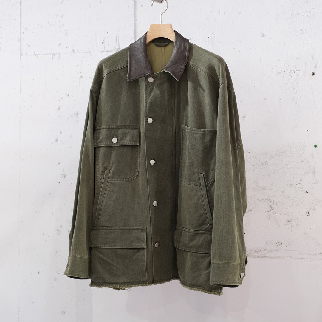 COTTON CUT-OFF COVERALL JACKET – Harmonia